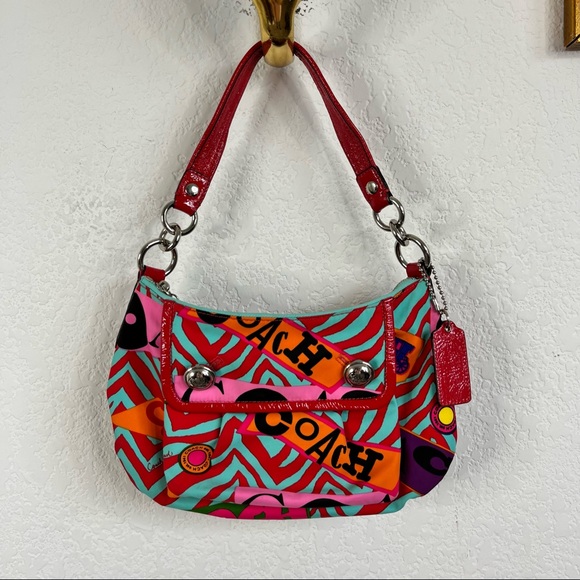 Coach | Bags | Coach Ny Poppy Graffiti Groovy Dual Strap Crossbody Bag ...